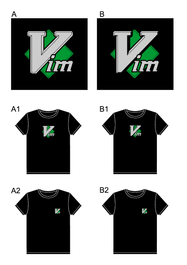 Need help to design Vim T-shirts